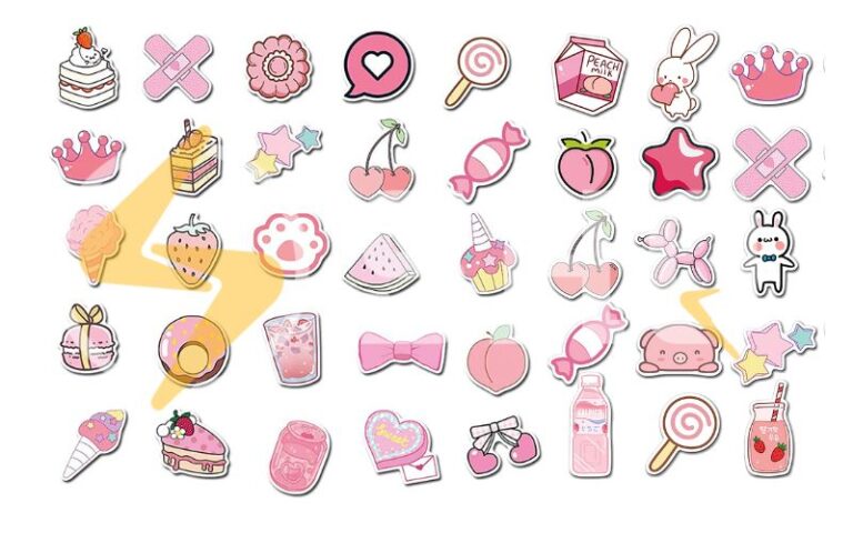 Tạo dấu ấn riêng với bộ sticker cute dễ thương - Bao Bì SHQ
